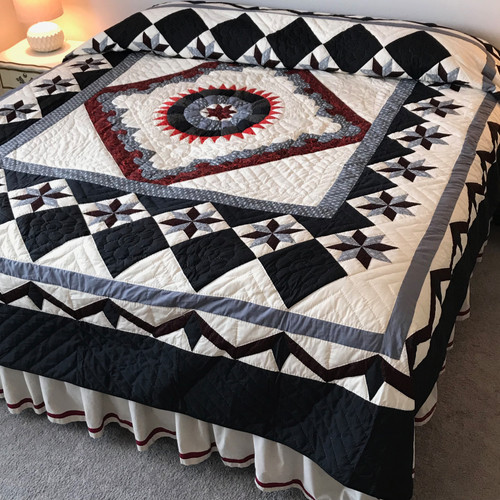Stars Over Georgetown Amish Quilt 102x116 - AmishQuilter