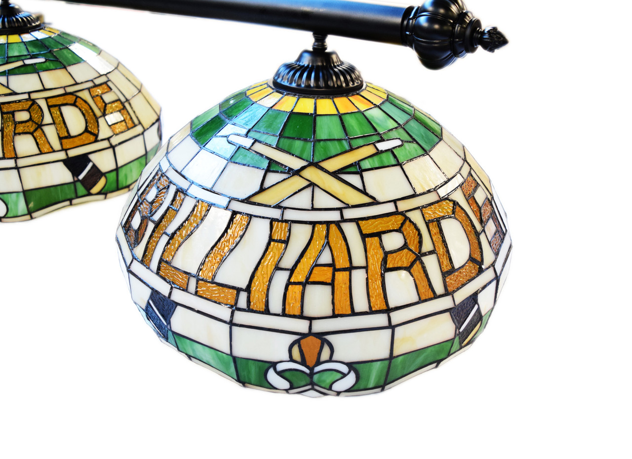 65" Tiffany 3 Shades Billiard Light - 081-601 - DeltaBilliards.com