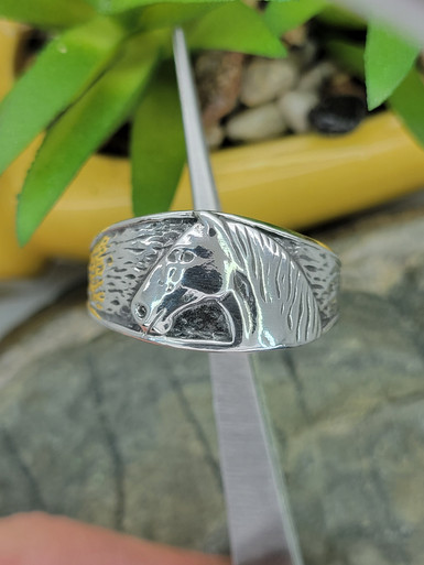 Horse ring in Sterling Silver 925