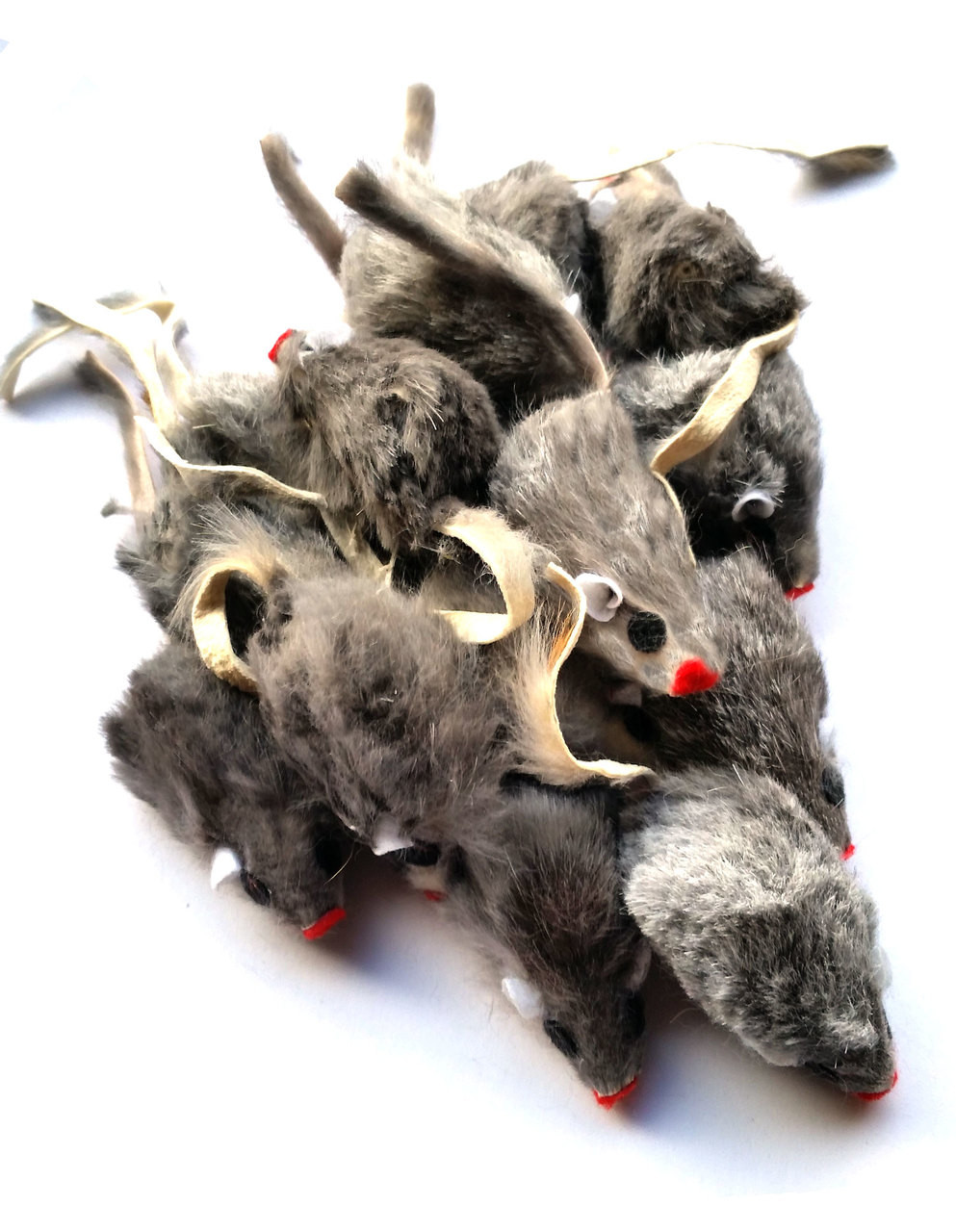 Fur Mouse Cat Toy Hard Body Rabbit Fur Cat Toy