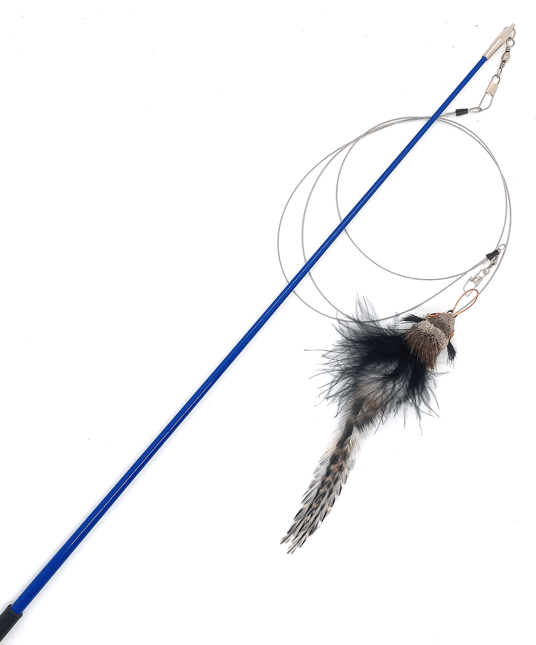 Cat Toy Wand Refill Fluffy Feather Mouse KatFly | Cats 'n Us