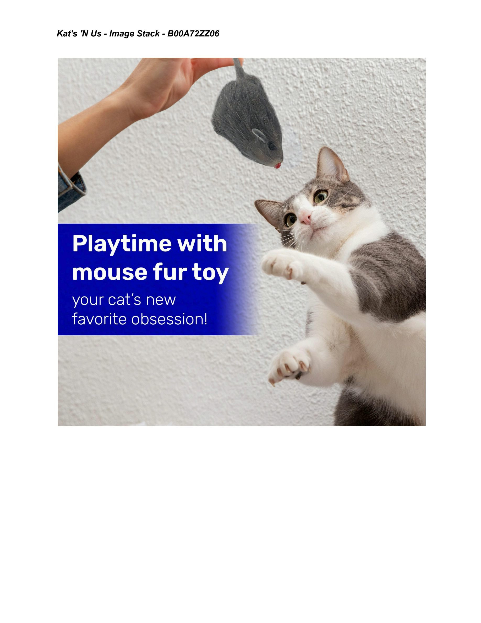 Real Fur Mouse Toy | Interactive Toys for Cats to Love