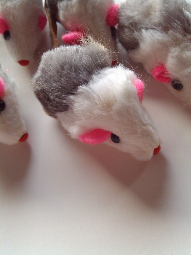 Real Rabbit Fur Mouse | Interactive Toy for Cats