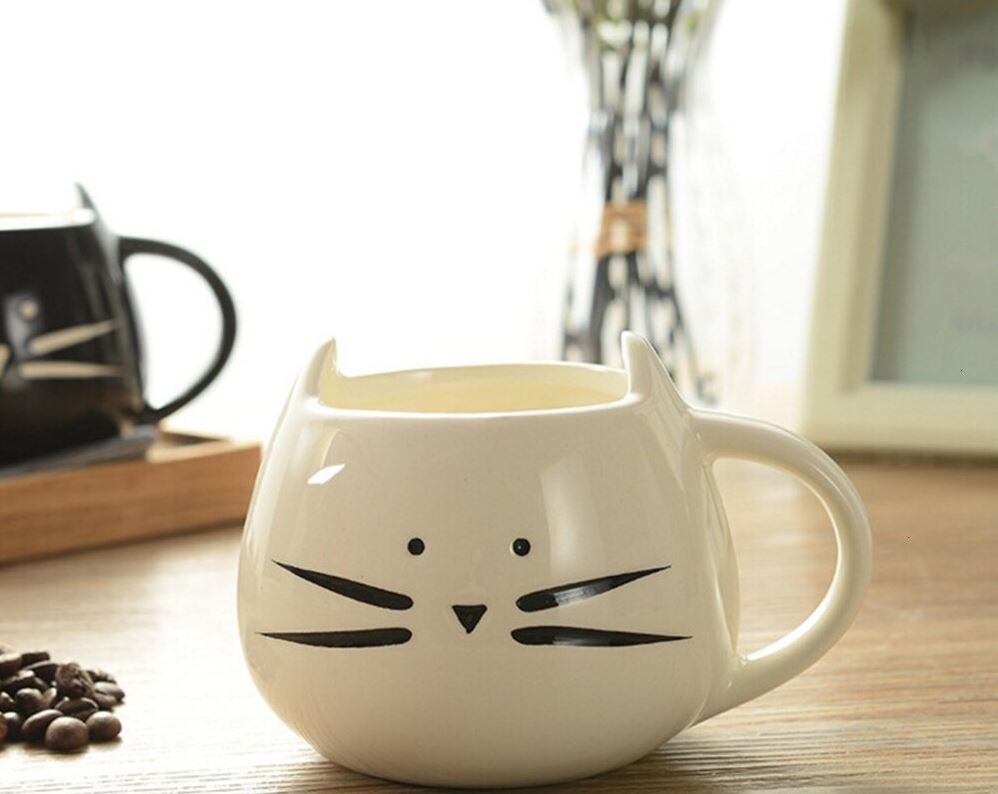 Ceramic Cat Face Mug