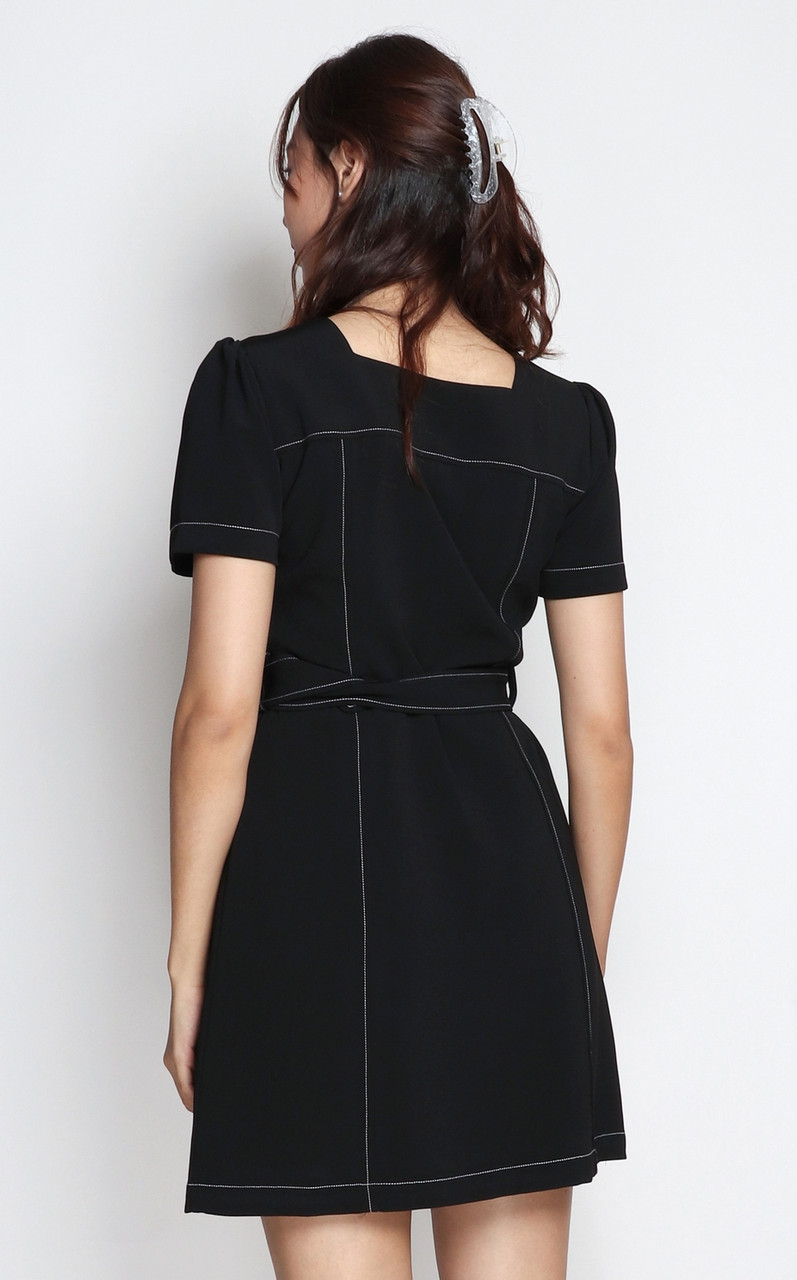 Pockets Zipper Dress - Camel | Singapore Online Work Dresses | ALYSSANDRA