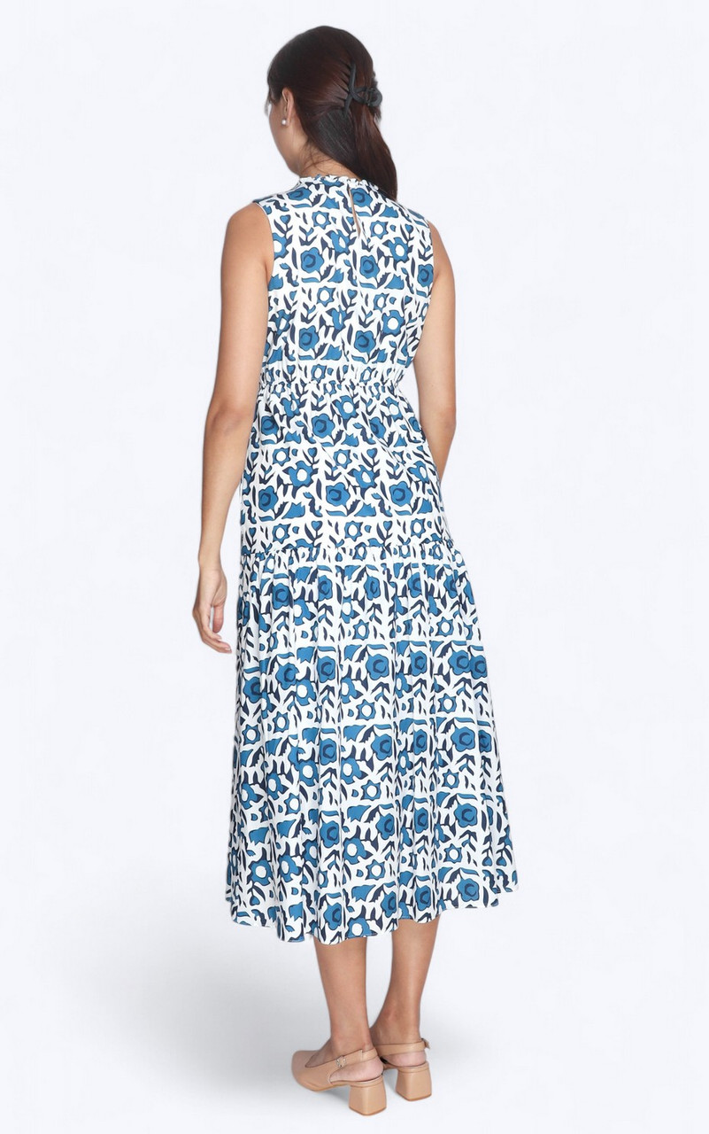 Tile Print Maxi Dress - Red | Women's Fashion Online | ALYSSANDRA