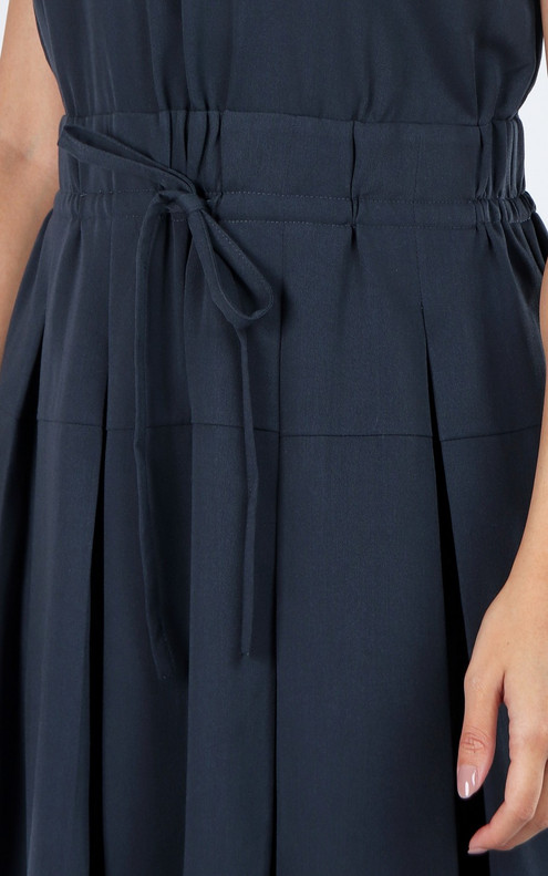 Loewe Drawstring Midi Dress - Dark Grey | Singapore Ladies Work Wear