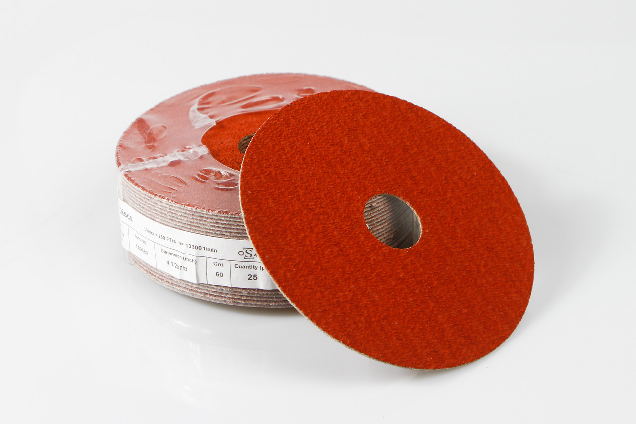 Resin Fiber Discs Premium Ceramic - 25 Pack - Jag10 Tools and Supplies