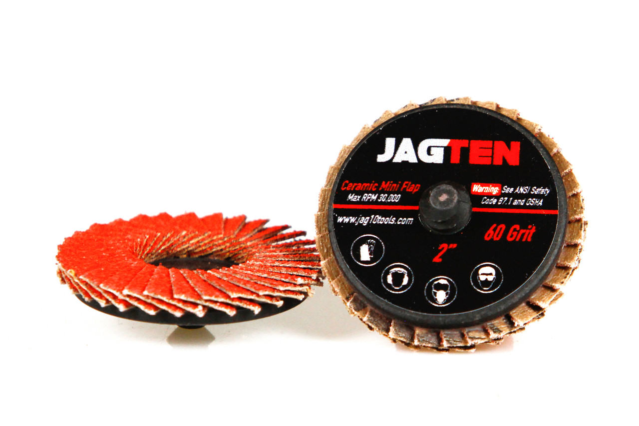 2" Ceramic Mini Flap Disc - 10 Pack - Jag10 Tools and Supplies