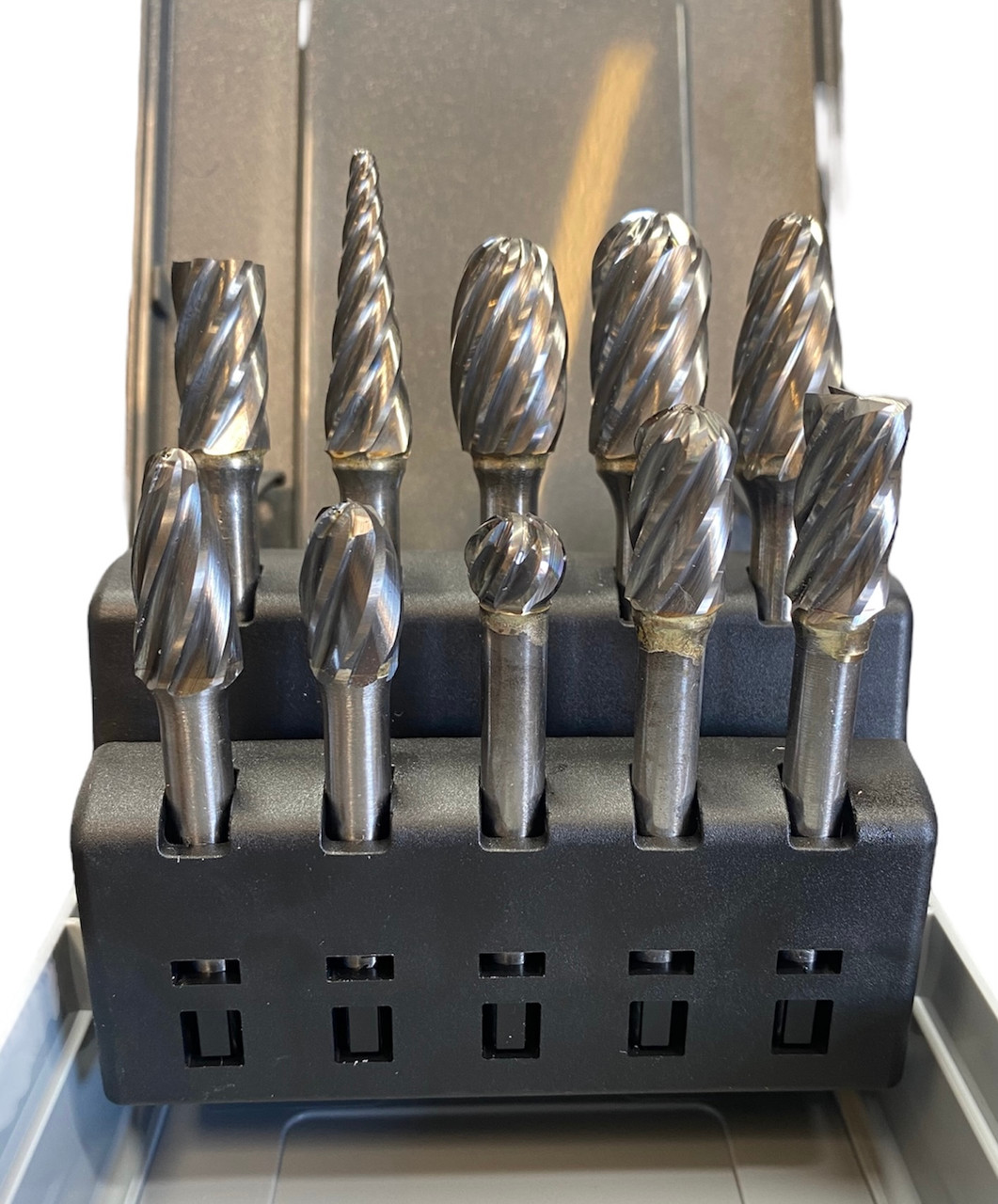 10 Piece Aluminum Carbide Burr Set - Jag10 Tools and Supplies