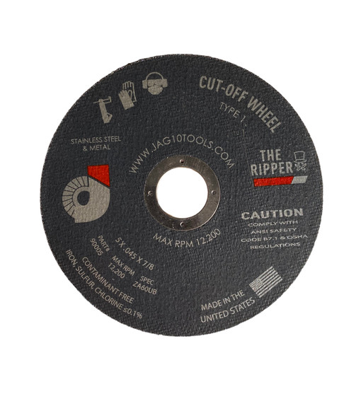 5" x .045 x 7/8" Zirconia Premium Cut-Off Wheels - 25/pack - Jag10 ...