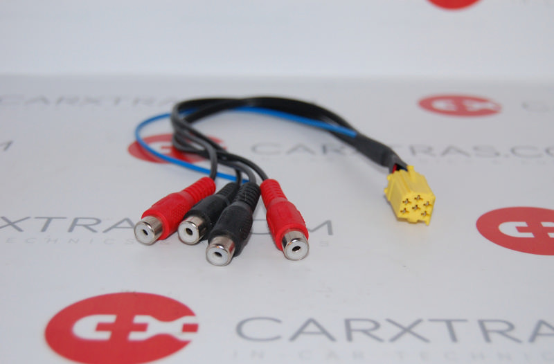 MINI ISO LINE ADAPTER VW AUDI 4 CINCH AMPLIFIER 0340