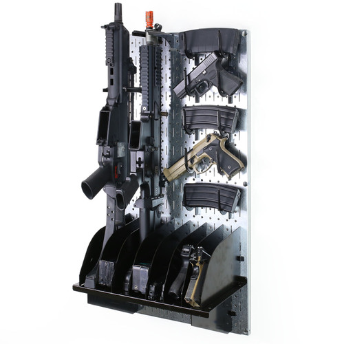 Wall Gun Rack Panels - Galvanized Metal Gun Wall Rack Panel Pack