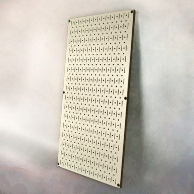 Matte Finish Tan Metal Gun Pegboard - 32in x 16in Wall Gun Rack Panel
