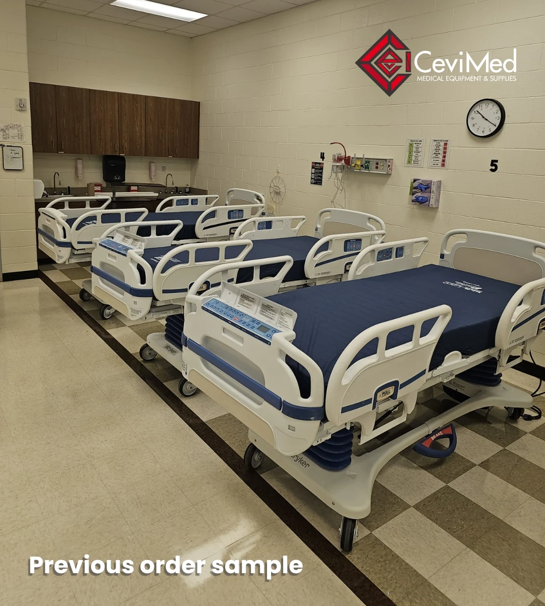 Stryker S3 Med/surg Bed Refurbished | Used Hospital Beds | Cevi Med
