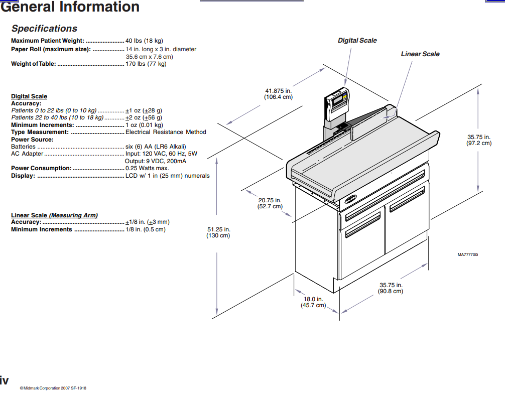 Midmark 640 Pediatric Exam Table (Current Model) | Cevi Med