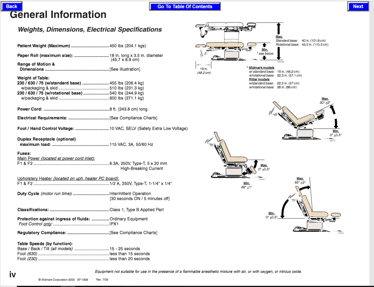 Midmark Ritter 630 Barrier-Free Power Procedures Table | CeviMed