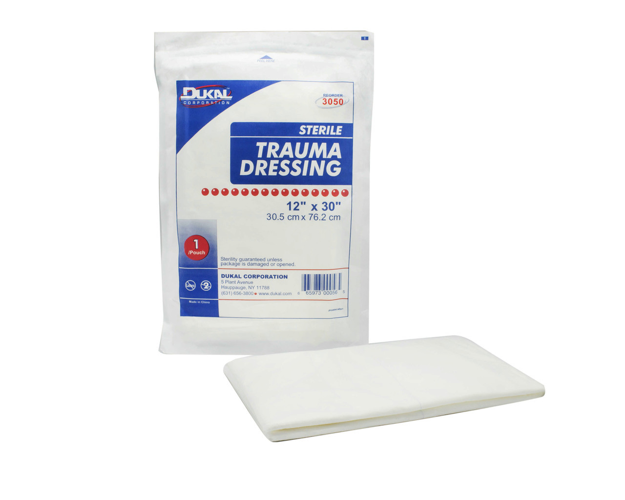 Dukal™ 3050 Trauma Dressing 12"x 30" Sterile