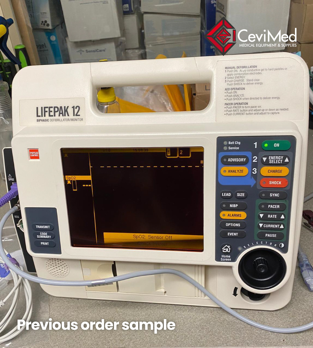 Refurbished Physio-Control Lifepak 12 Defibrillator | Cevi Med