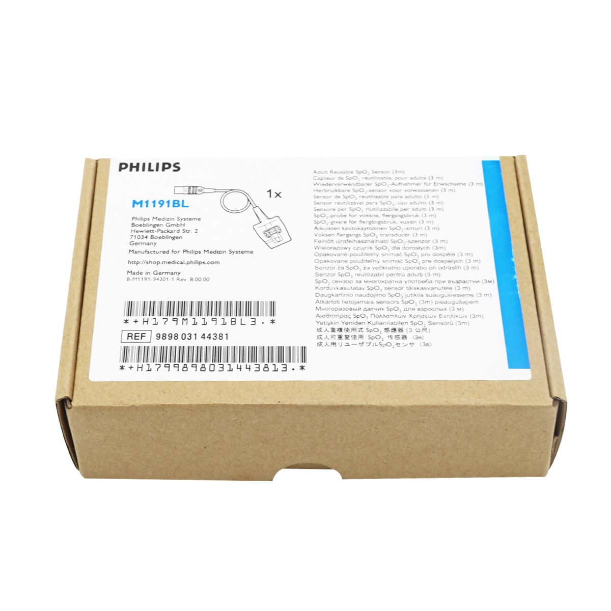 Philips SpO2 Original M1191BL - Adult Soft