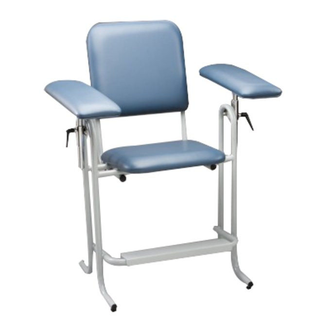 Tech-Med Blood Drawing Chair, Tall Straight Arm (4383)