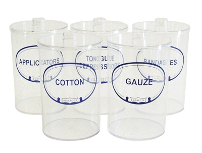 Graham Field Clear Plastic Sundry Jars