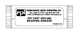 Bearing Grease Replacement OEM Part #(OEM Part # Not Available)