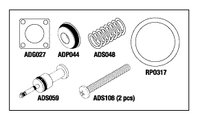 Vacuum Drain Knob Service Kit Replacement OEM Part #90-0319-00