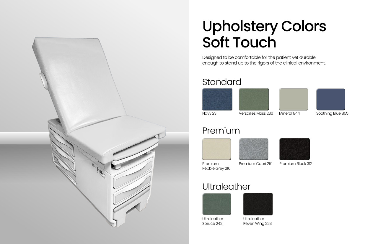 The Midmark Ritter 204 Manual Exam Table New