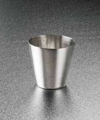 Tech-Med® 4241 Graduated Medicine Cup 2 oz. Silver Stainless Steel