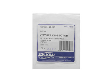 Dukal™ 60404 Kittner Dissectors 1/4"x 9/16" Sterile X-Ray No Holder