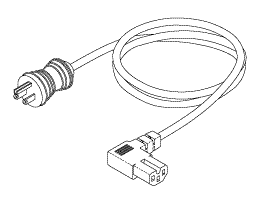 Hospital Grade Power Cord (13a @ 125vac, Right Angle, 15 Ft ...