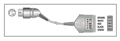 Patient Cable 5 Lead Dual Replacement OEM Part #M1623A/M1520A