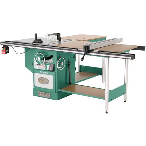 Grizzly Industrial 10” 5 HP Three Phase Heavy-Duty Cabinet Table Saw ...