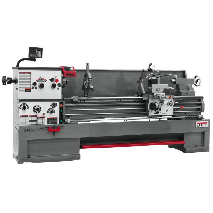 Jet GH-2680ZH Lathe with ACU-RITE 200S DRO and Taper Attachment - US ...