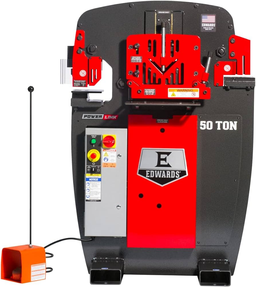 Edwards 50 Ton Ironworker 230V, 3PH - US Tool Depot