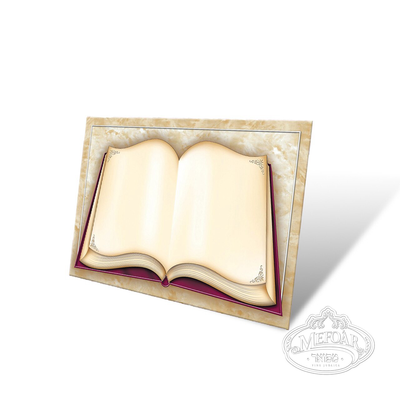 Waxberger Stationery - Stationary Sheet, Open Book Design - Mefoar Fine ...