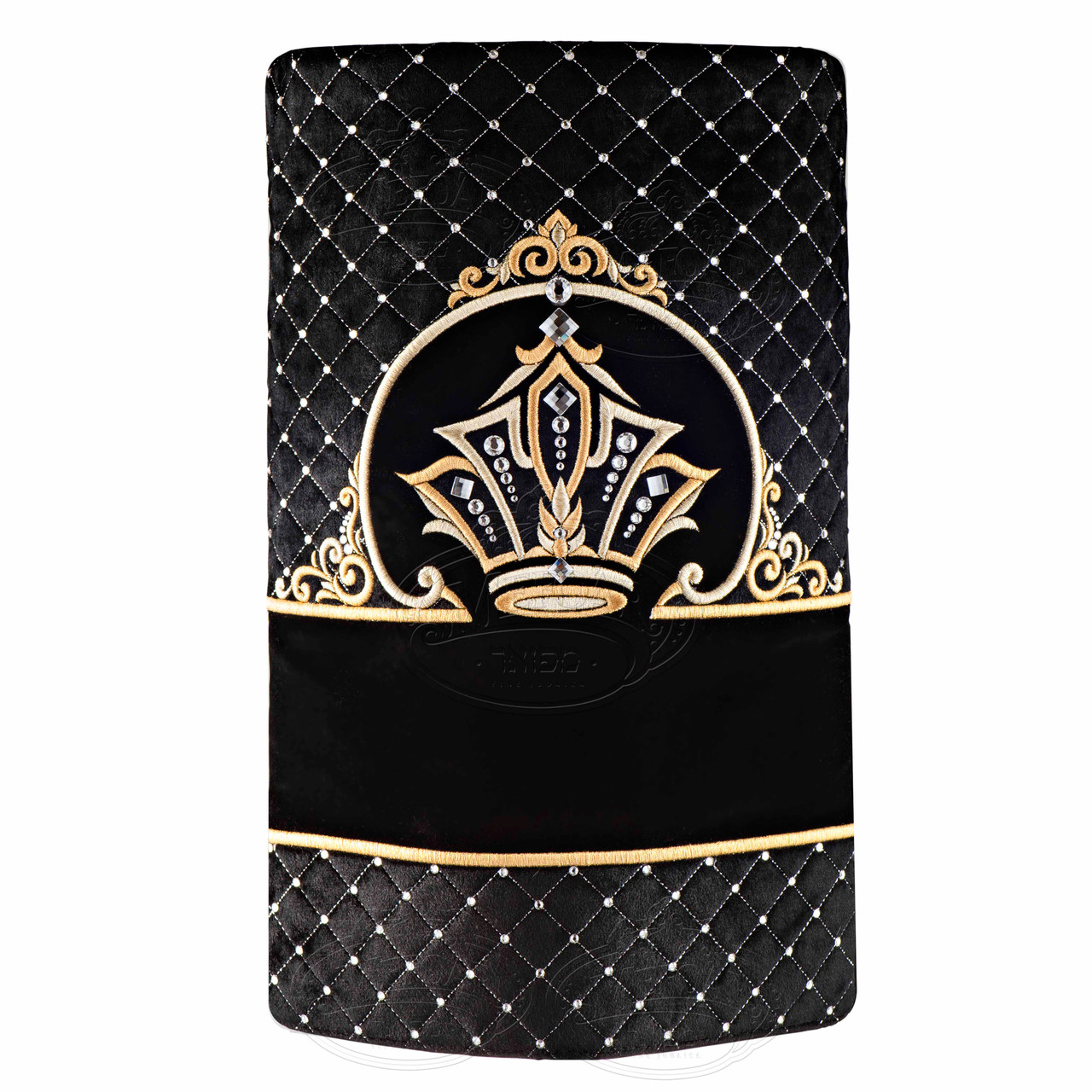 Velvet Torah Mantle - Style 434 -Black - Mefoar Fine Judaica