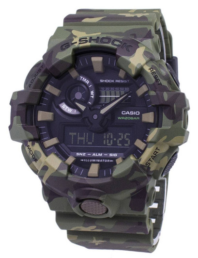 Casio G-Shock Illuminator Special Color Models 200M GA-700CM-2A GA700CM ...