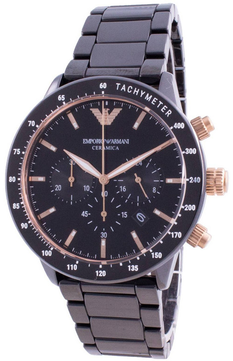 Emporio Armani Ceramica Mario Chronograph Quartz AR70002 Men's Watch ...