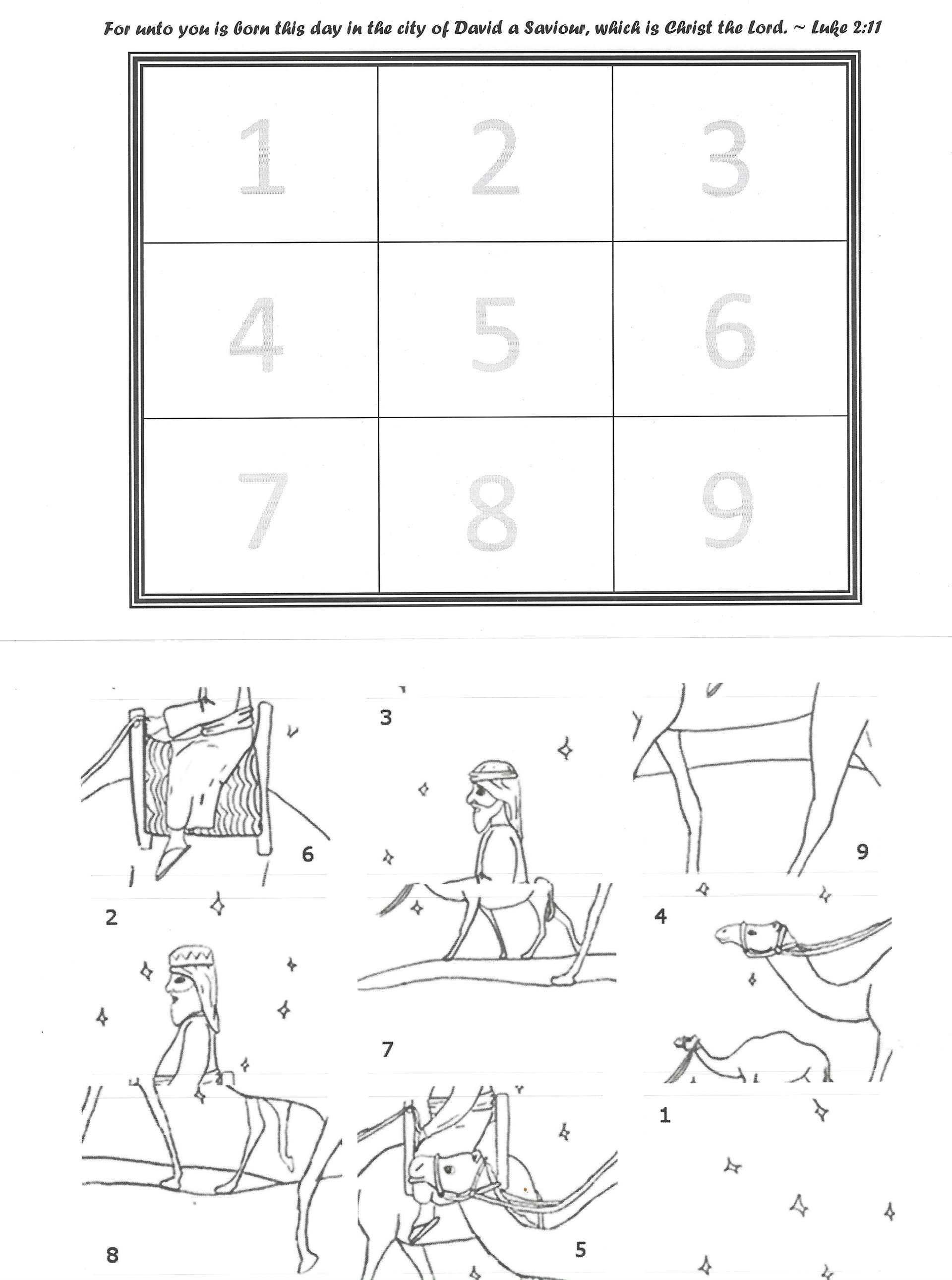 Sticker Puzzles - Christmas Scenes Level 1 (matching numbers) - Melt ...