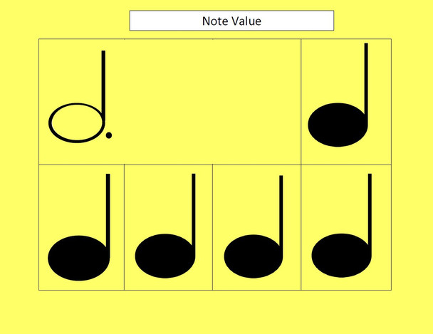 Precious Piano - Flashcards (Note Value) - Melt the Heart