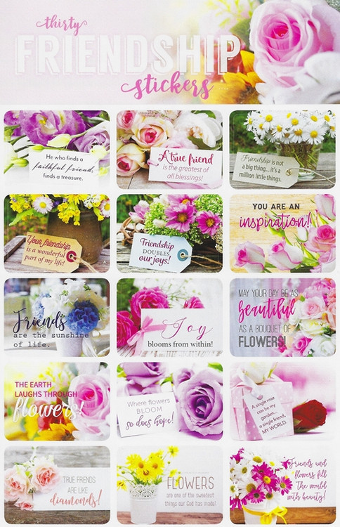 Inspirational Friendship Stickers - 2 sheets - Melt the Heart