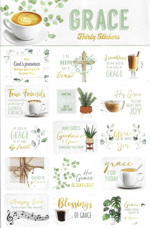 Grace Stickers - 2 sheets - Melt the Heart