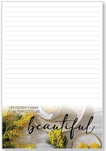 Beautiful - Stationery Pad - by Heartwarming Thoughts - Melt the Heart