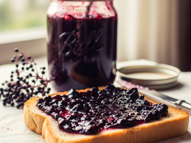 Elderberry Jam Recipe - The Herbal Toad
