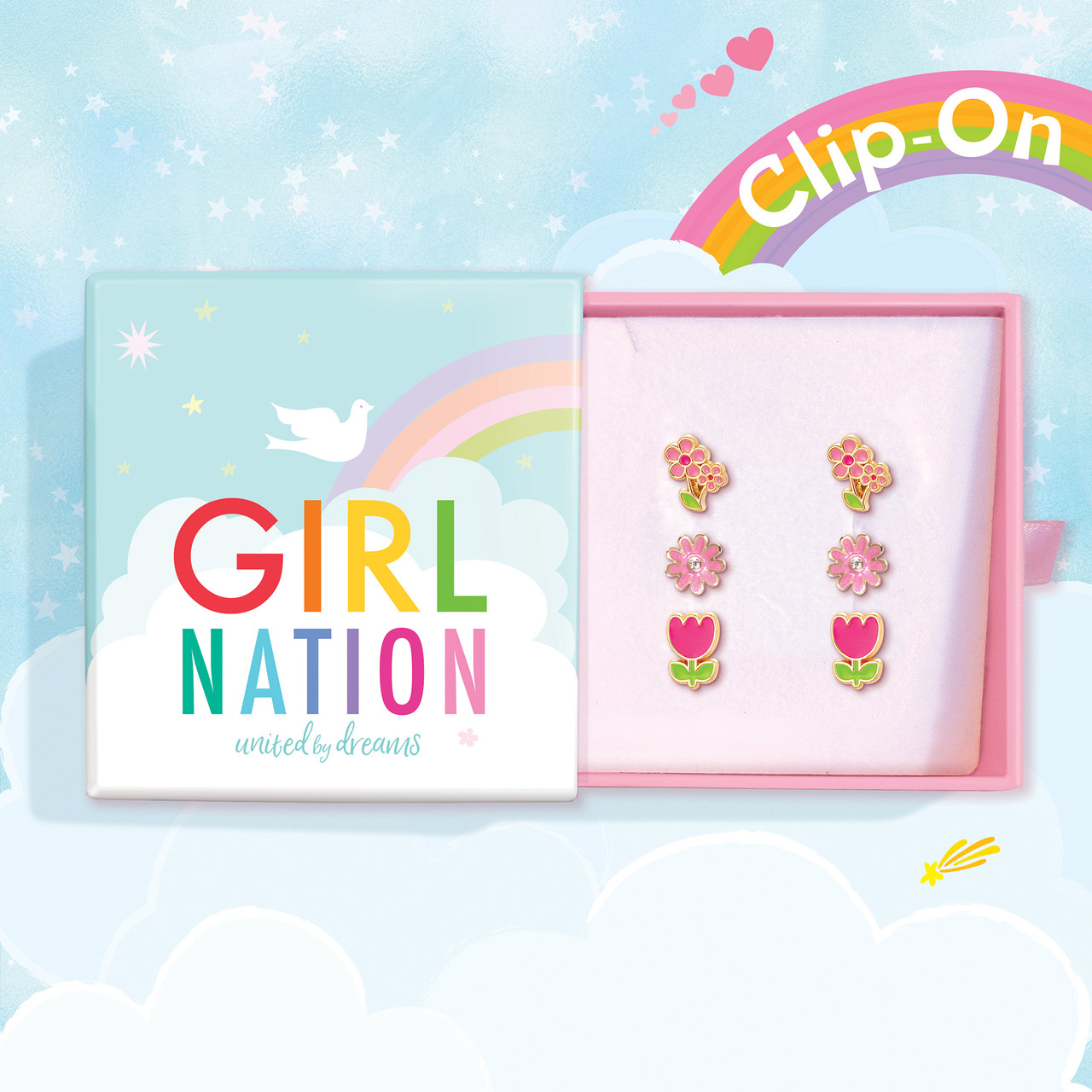 Triple Treasure Flower Power Earring Gift Set | GIRL NATION