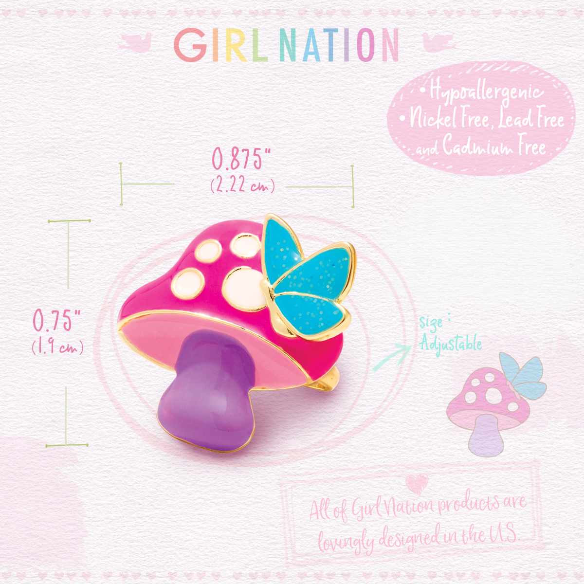 Mushroom Meadow Ring | GIRL NATION