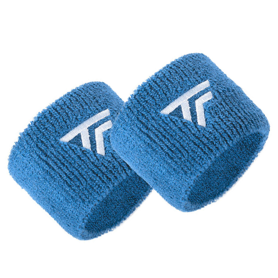 Tecnifibre Azure Blue Wrist Sweatbands 2-Pack | Squash Only Australia