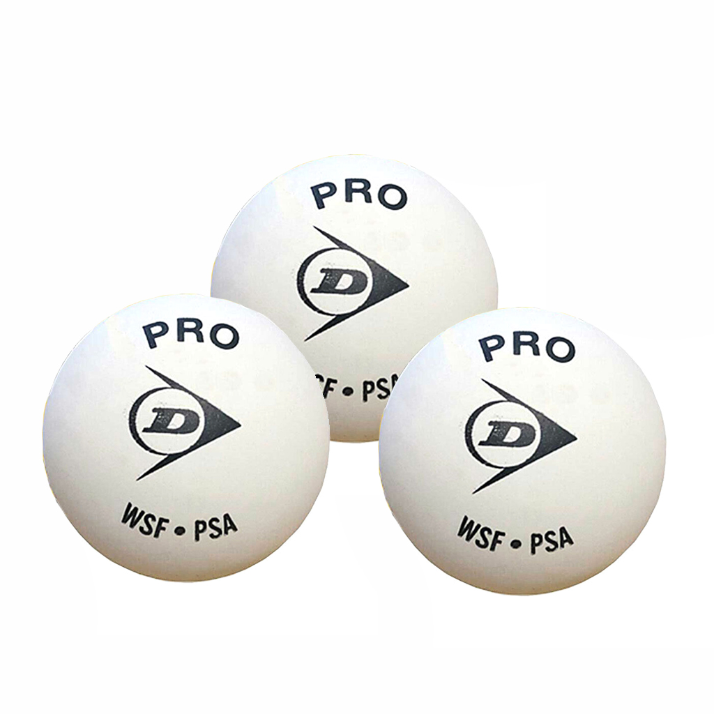 Dunlop Pro Championship White 1 Dozen Squash Balls | Squash Only Australia